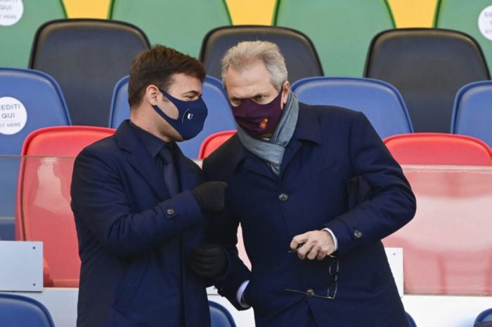 Roma CEO Guido Fienga speaks after the hearing on their Hellas Verona ...