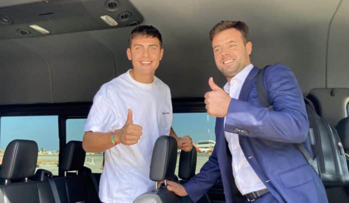 Paulo Dybala arrives in Portugal to undergo Roma medical