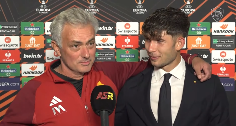 Roma youngster Francesco D'Alessio thanks "football legend" Mourinho ...