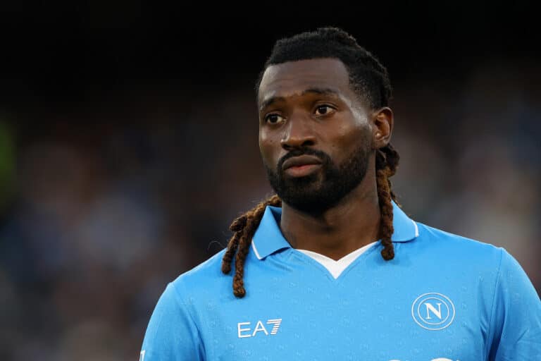 Napoli midfielder Frank Anguissa prior to Roma kick-off: "It's always ...