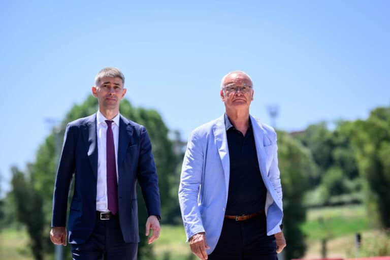 Massara attends first day at Trigoria in company of Ranieri
